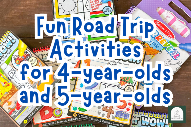 Fun Road Trip Activities for 4-year-olds and 5-year-olds - Literacy & Play