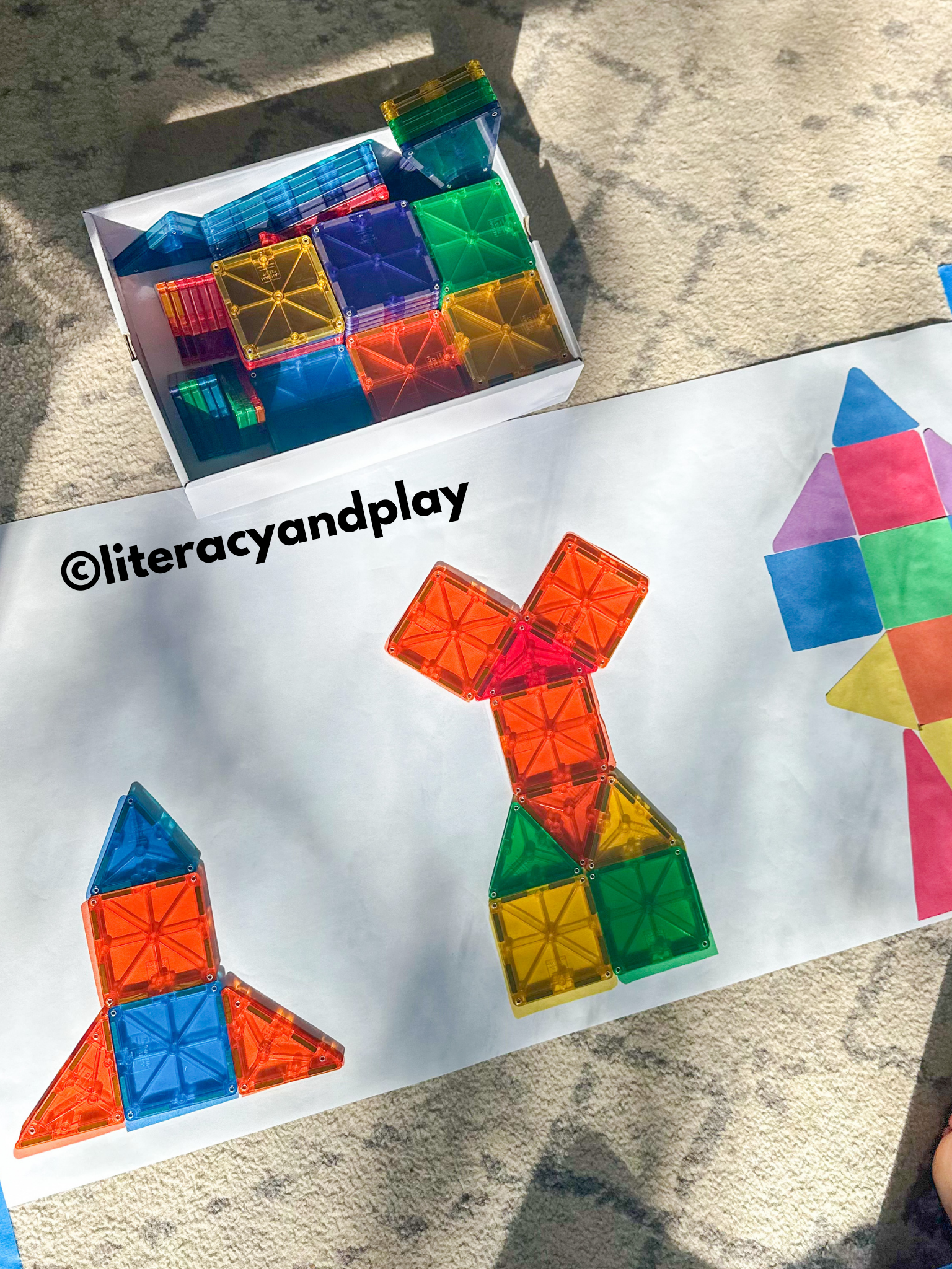 6 MAGNA-TILES Activities - Literacy & Play