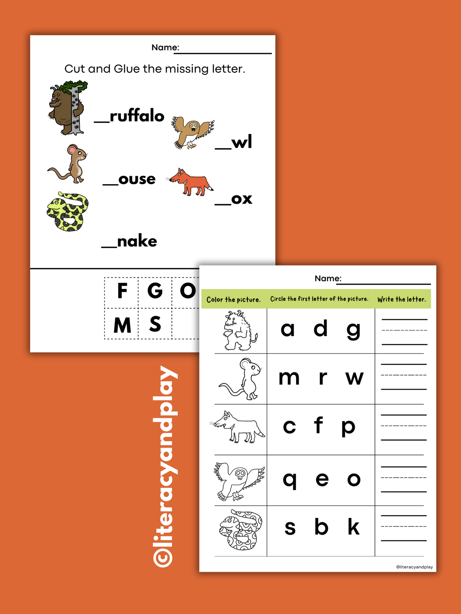 Monster and Forest-Themed Learning Activities - Literacy & Play