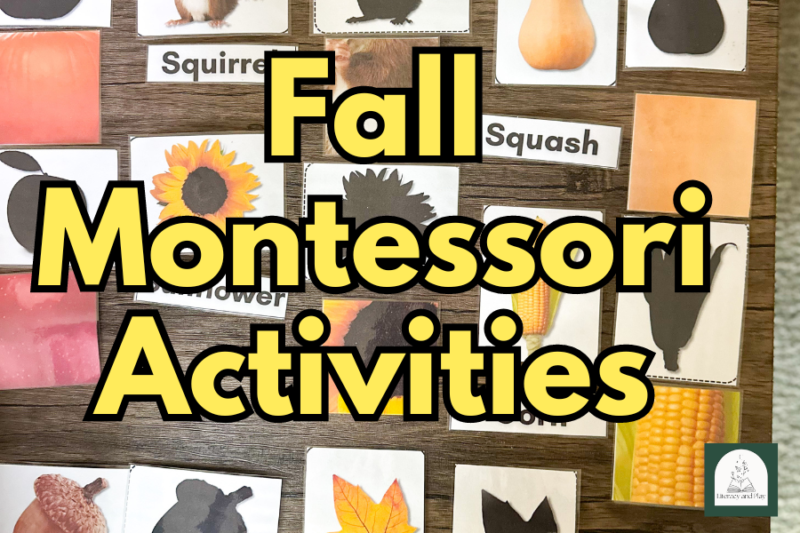 Fall Montessori Activities - Literacy & Play