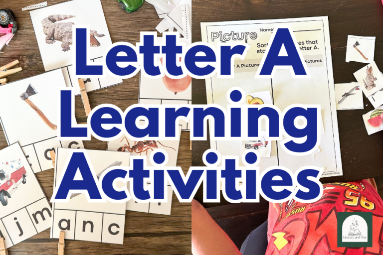 Letter A Learning Activities - Literacy & Play