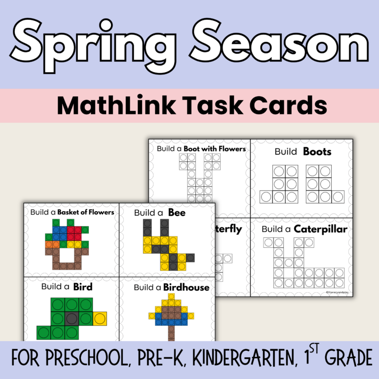 Spring Theme Worksheets for Kids - Literacy & Play