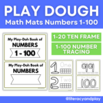 Math Play Dough Mats for Preschool and Kindergarten - Literacy & Play