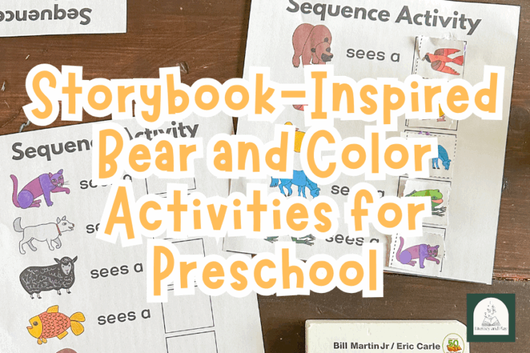 Storybook-Inspired Bear and Color Activities for Preschool - Literacy ...
