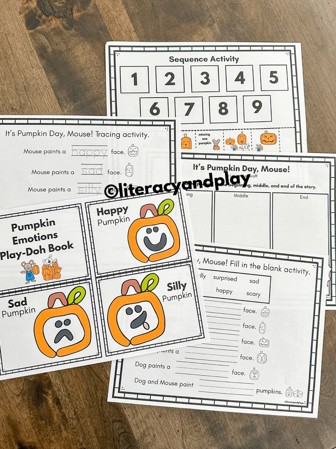 October Book Companion Activities for Preschool to 1st Grade - Literacy ...