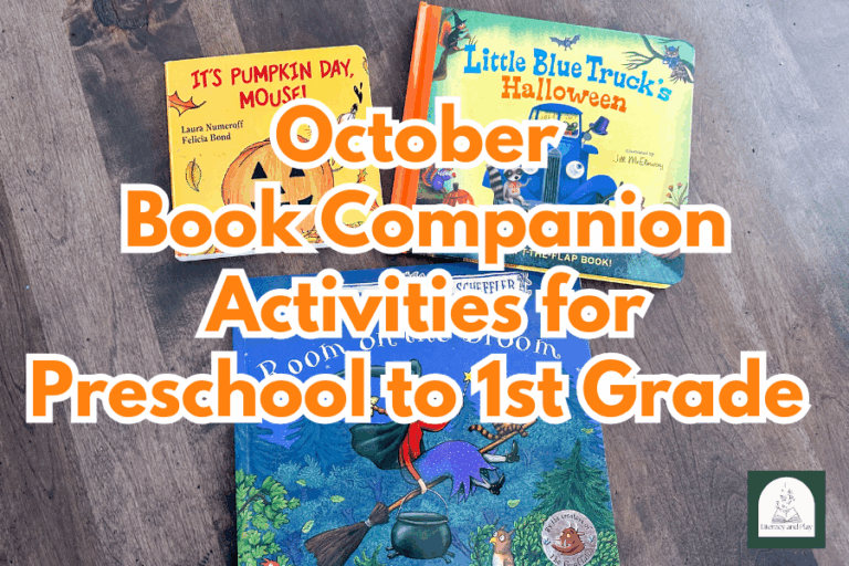 October Book Companion Activities for Preschool to 1st Grade - Literacy ...