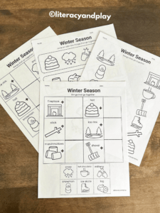 Winter Season Worksheets for Preschool and Kindergarten Kids - Literacy ...