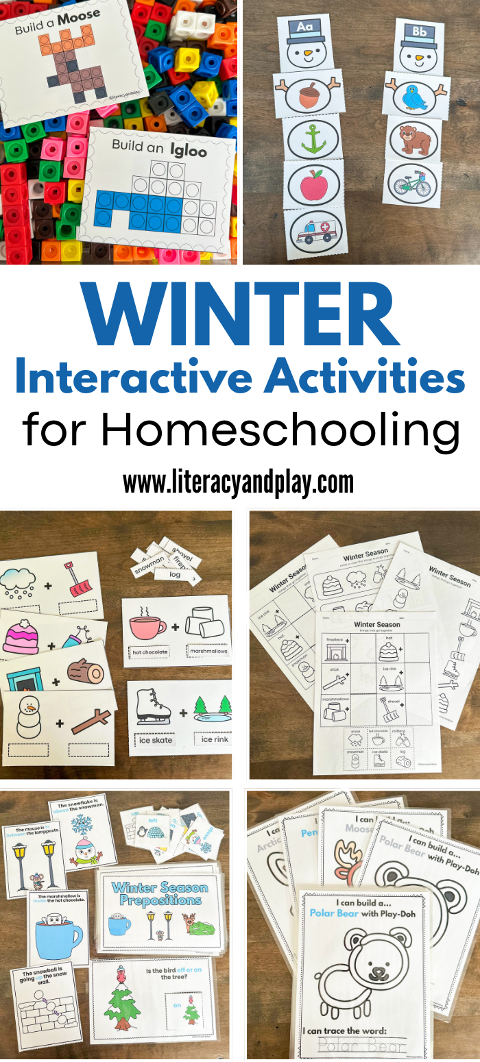 Winter Season Worksheets for Preschool and Kindergarten Kids - Literacy ...